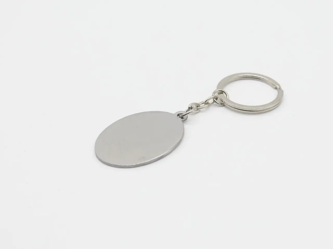 Blanks for a Keychain, Metal Keychain for Logo, Oval Blanks, Blank ...