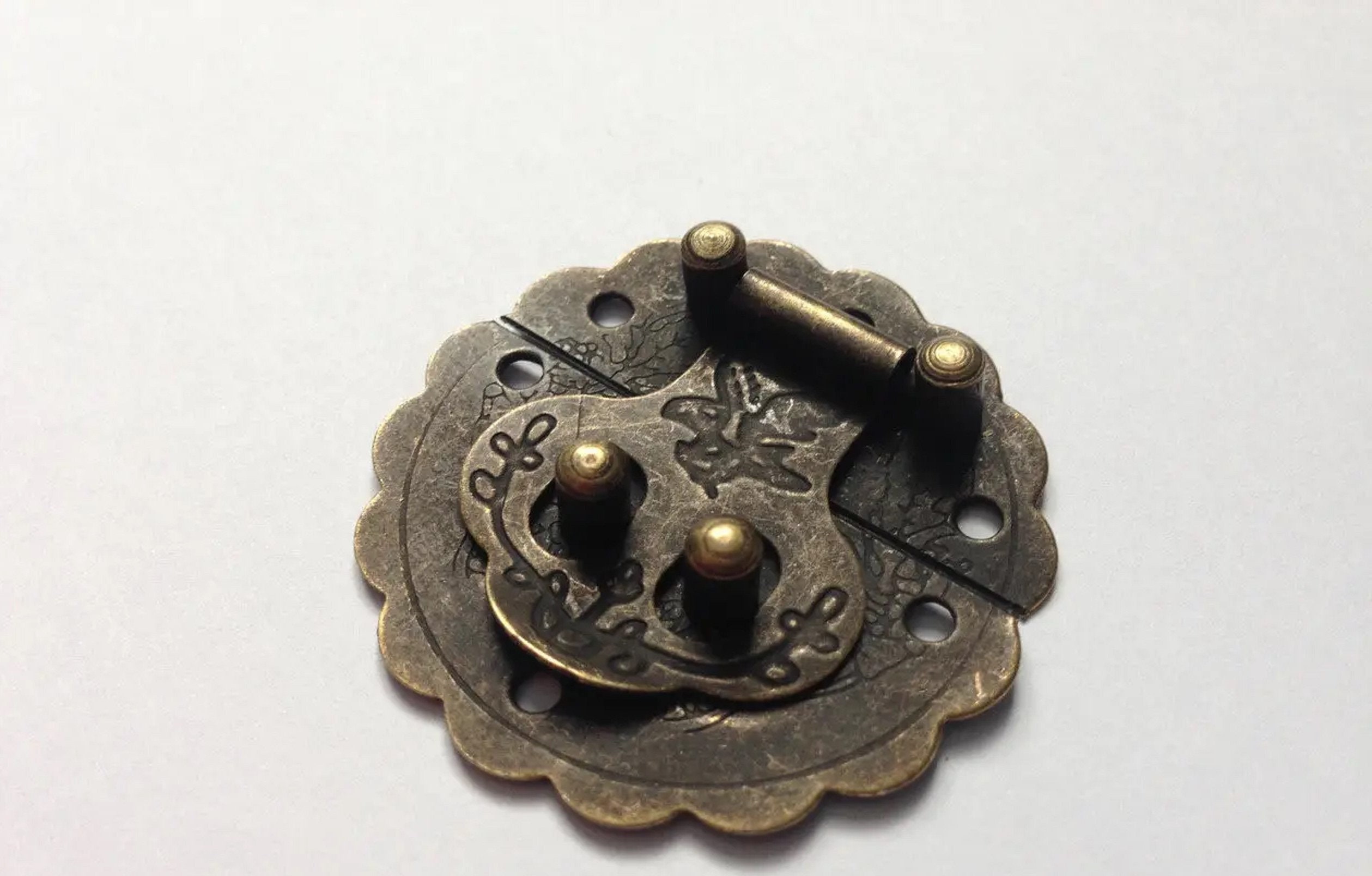 Small Box Hardware Lock Antique Fastener Decorative Latch - Etsy
