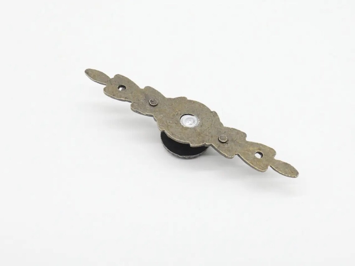 Set of 5 Handles for Bedside Table, Antique Handle, Bronze Furniture ...