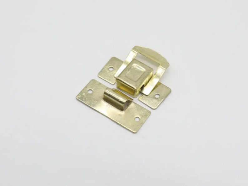 Gold Brass Suitcase Box Hinge for Wooden Boxes, Miniature Furniture ...
