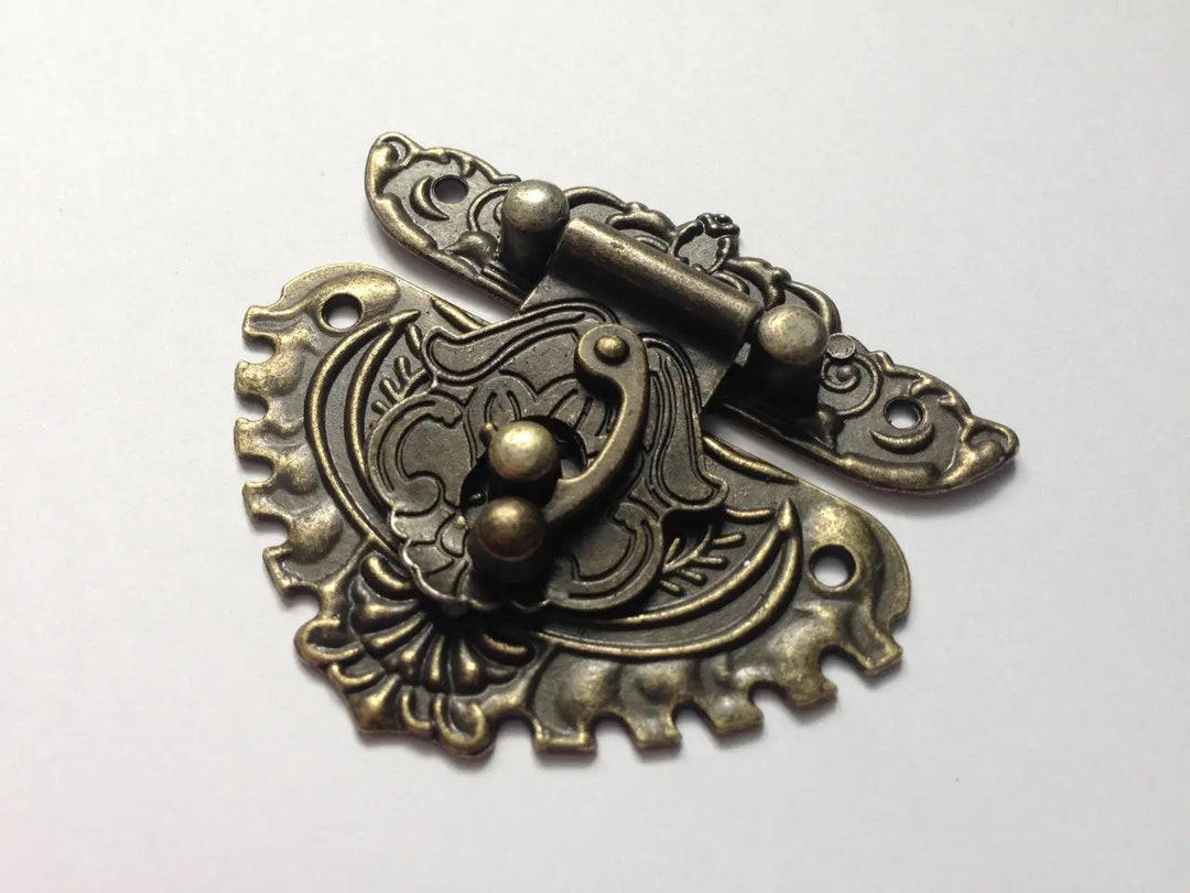 Decorative Latch for Box, Antique Lock, Vintage Lock, Wooden Box Lock ...
