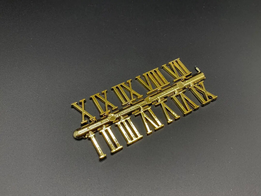 Numbers for Watches Are Gold 18 Cm, Numerals for Watches Are Roman - Etsy