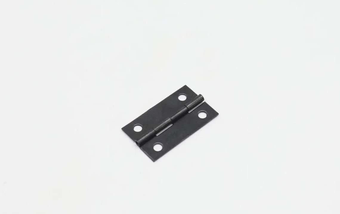 Set of 10 Box Hinges, Jewelry Box Hinge, Mini Metal Hinge, Black Hinge ...