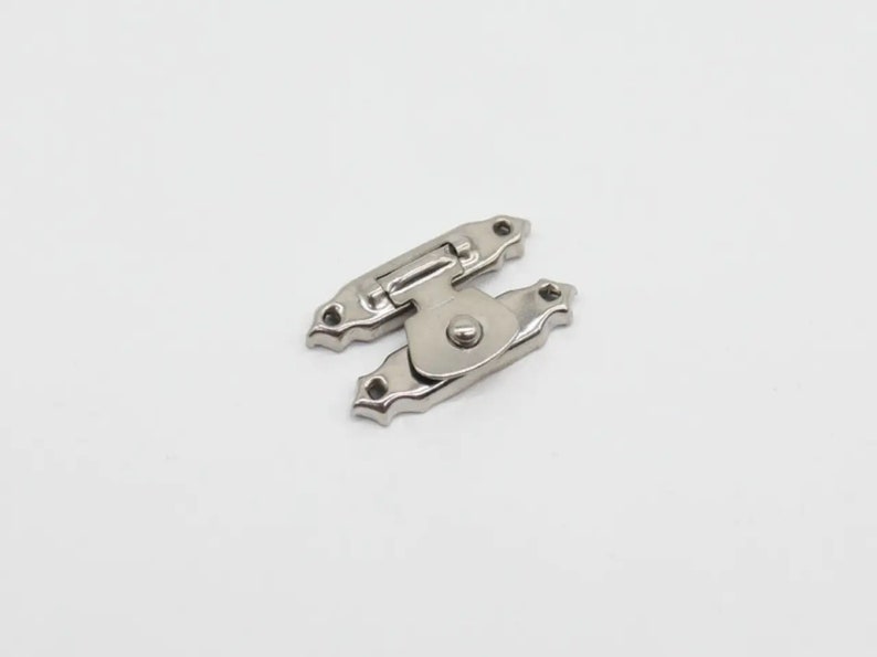 Silver Small Box Latches, Set of 10 Metal Furniture Hardware ...