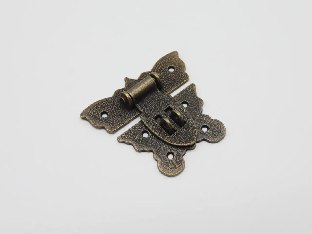 Antique Butterfly Latch Hasp, Vintage Lock, Latch for Boxes, Furniture ...