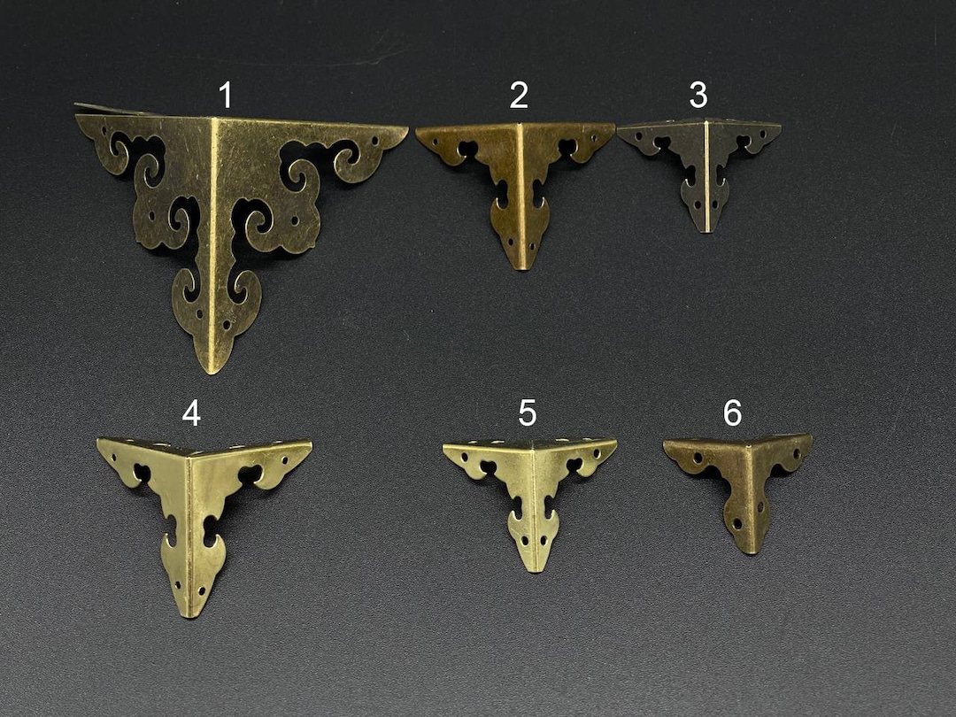 Book Metal Corner Guards, Metal Book Covers, Table Corners, Decorative ...