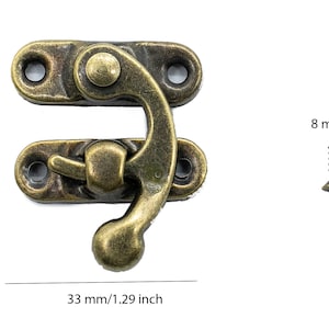 Mini Lock With a Hook, Buckle Locks, Furniture Buckle, Decorative Latch ...