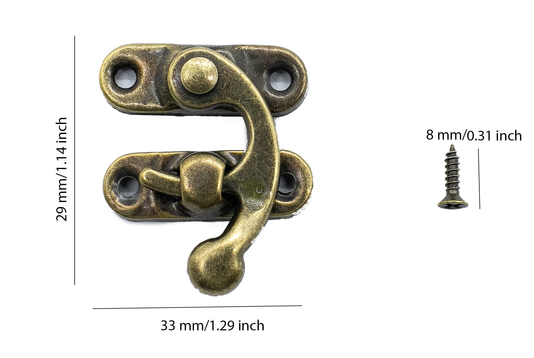 Jewelry Box Latch, Small Furniture Hardware, Gift Box Latches, Small ...