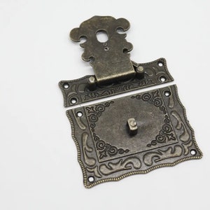 Vintage Lock, Decorative Latch for Box, Antique Lock, Lock Square ...