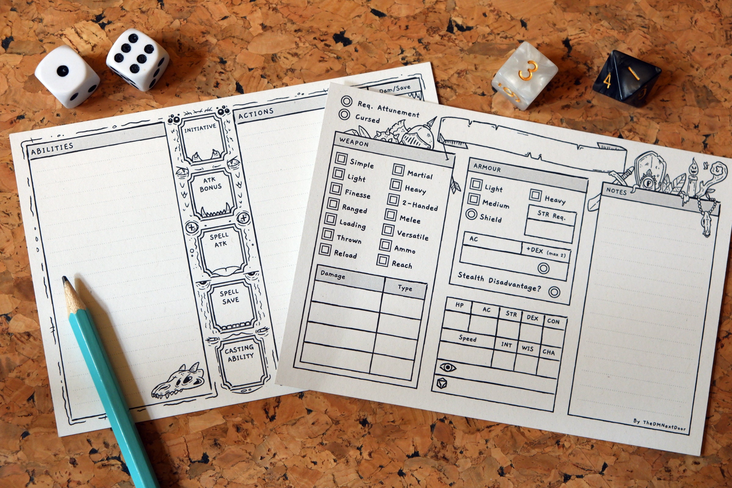 COMBO PACK Dnd 5e Monster and Magical Item Cards Fillable - Etsy