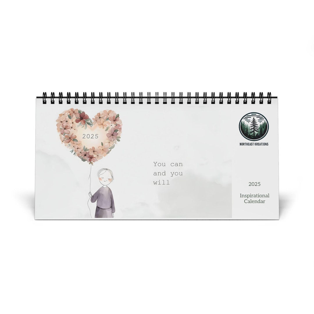 Whimsical 2025 Desktop Calendar Inspirational Office Home Decor - Etsy