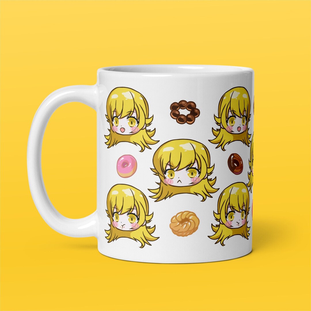 Chibi Vampire Who Loves Donut Mug, Kawaii Monogatari Anime Mug, Anime ...