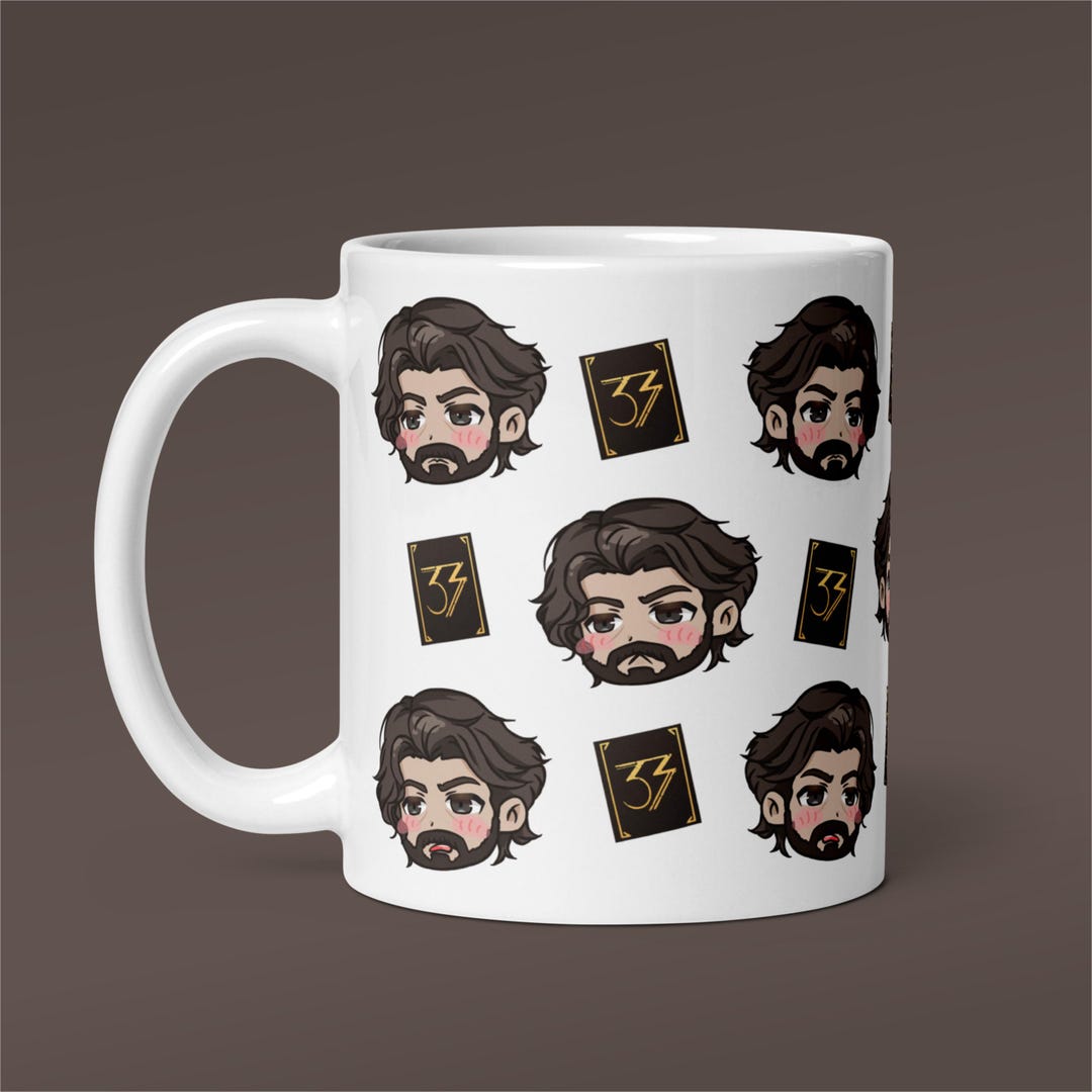 Chibi Gustave Expedition 33 Mug, Cute Clair Obscur Gift, Kawaii Gaming ...
