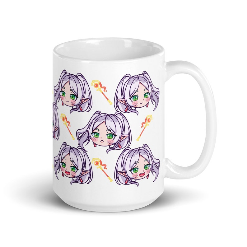 Frieren Mug, Manga Waifu, White Elves Mage, Weeb Otaku Gift Classic ...