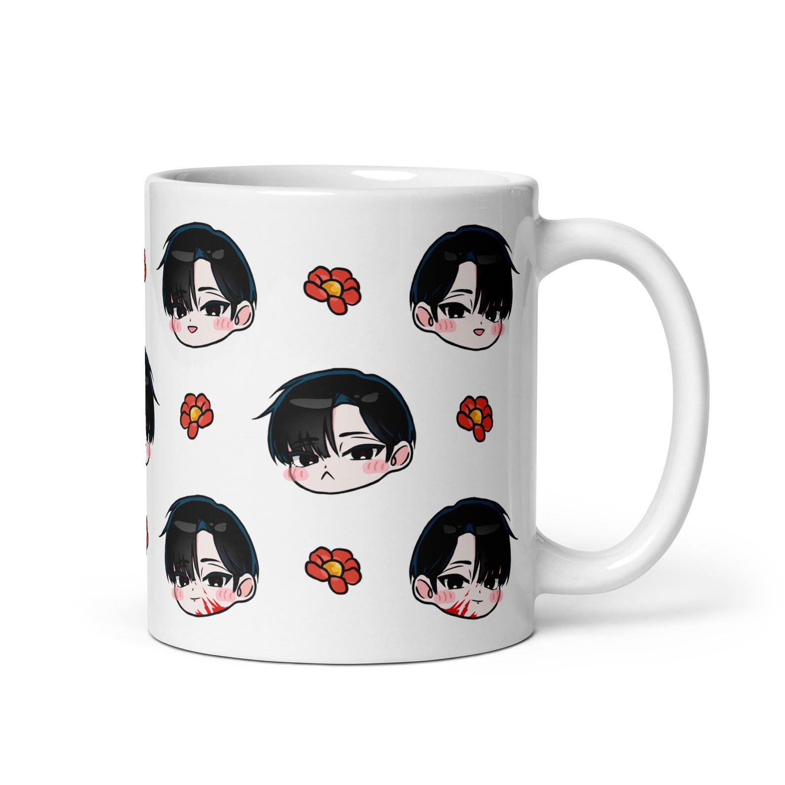 Kawaii Ivan Mug, Chibi ALIEN STAGE Gift, Cute Black Sorrow Cure ...