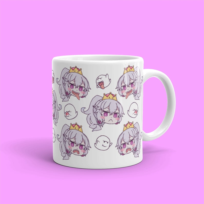 Chibi Princess Booette Boosette Mug Kawaii Cute Boo Gift - Etsy