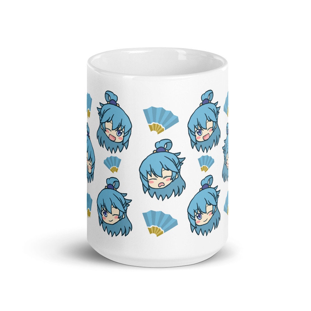 Chibi Aqua Konosuba Mug Isekai Waifu Weeb Mug Kawaii Mug - Etsy