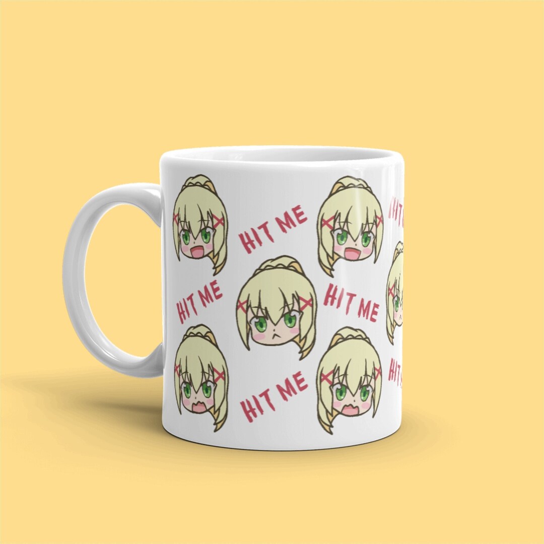 Kawaii Darkness Konosuba Mug, Waifu Mug, Anime Mug, Weeb Gift, Chibi ...