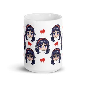 Chibi Mita Miside Mug, Kawaii Gift, Chibi Yandere Videogame Waifu ...