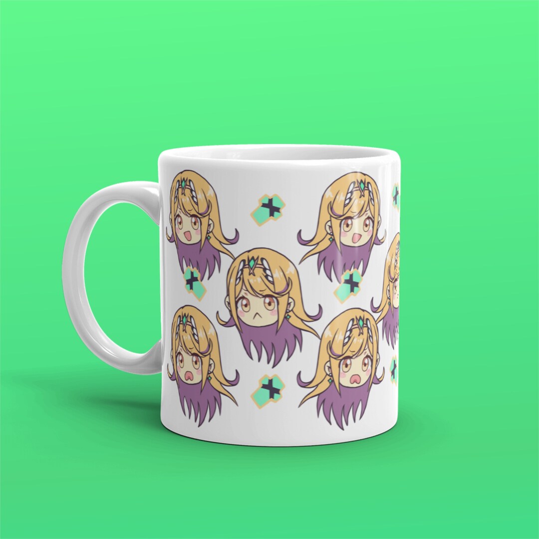 Kawaii Mythra Mug, Xeno-chro 2, Chibi Videogames Waifu Mug, Gamer Gift ...