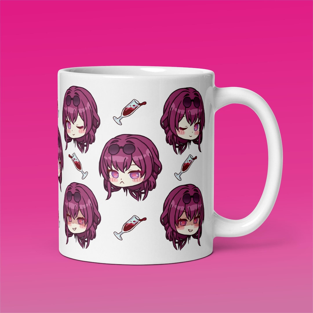 Chibi Kafka Mug, Cute HSR Gift Idea, Kawaii Honkai Star Rail Waifu ...