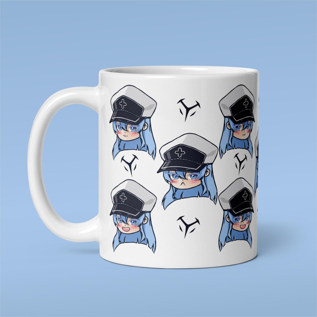 Kawaii Esdeath Mug, Chibi Ice Queen, Cute Anime Manga Waifu, General ...