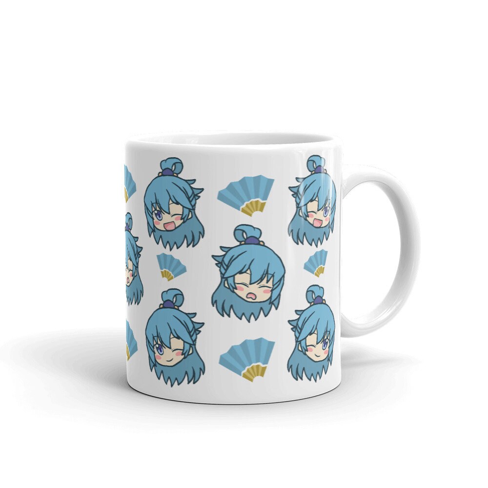 Chibi Aqua Konosuba Mug Isekai Waifu Weeb Mug Kawaii Mug - Etsy