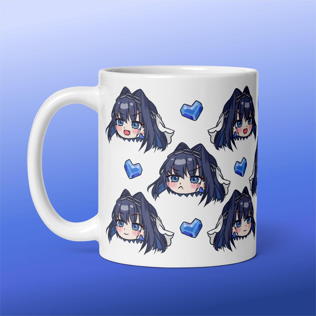 Chibi Ouro Kronii Mug, Kawaii Kronini Vtuber, Hololive EN Council Waifu ...