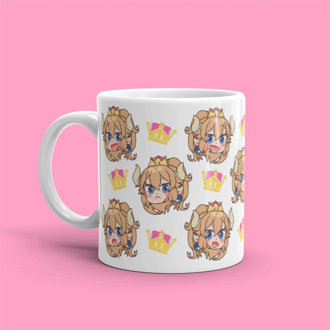 Kawaii Bowsette Smug Dragon Mug, Cute Gaming Waifu Gift, Dragon ...