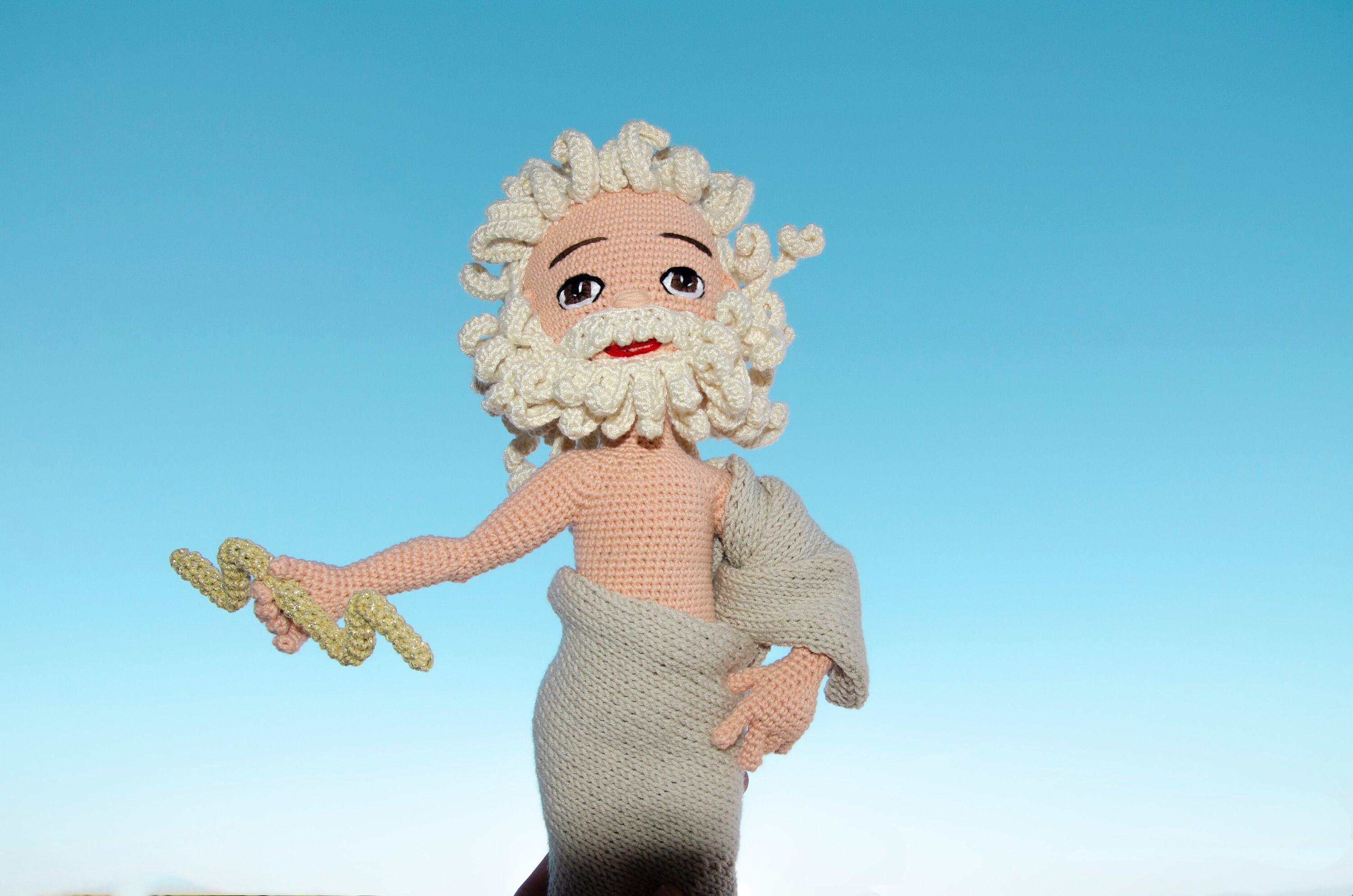 Zeus Crochet Doll Gods Crochet Patterns Greek Mythology Art | Etsy