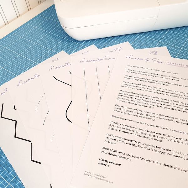Practice Sewing Printable - Etsy