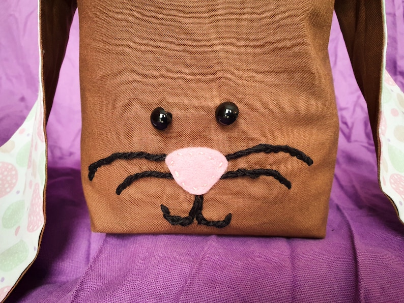 Easter Bunny Basket PDF Sewing Pattern | Ebook Easter Eggs Basket ...