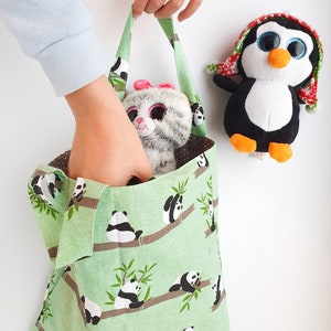 Easy Tote Bag PDF Sewing Project | Kids Book Bag Sewing Instructions ...