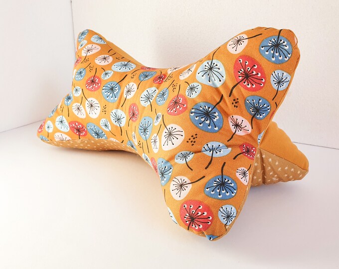 Dandelions Gold Reading Bone Pillow DIY Sewing Set Neck Pillow Sewing ...