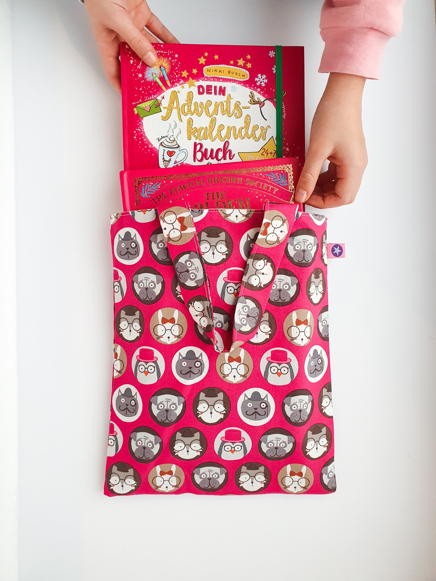 Easy Tote Bag PDF Sewing Project | Kids Book Bag Sewing Instructions ...