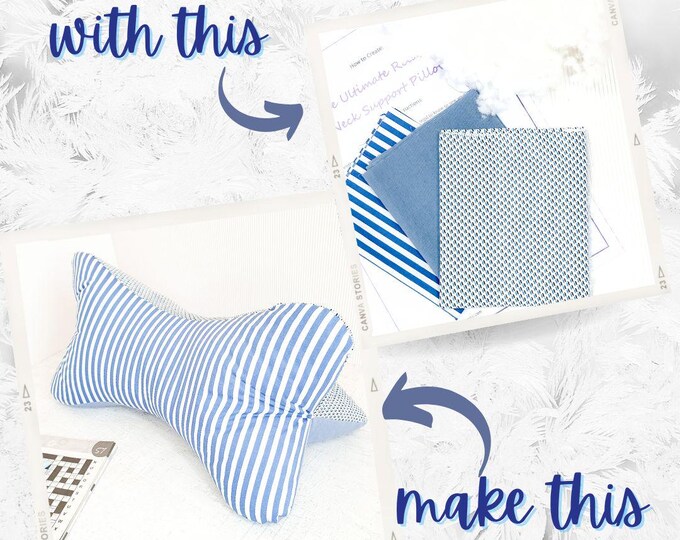 LAST! Reading Bone Cushion Kit to Sew | Neck Support Pillow Sewing Set ...