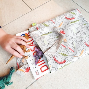 Easy Tote Bag PDF Sewing Project | Kids Book Bag Sewing Instructions ...