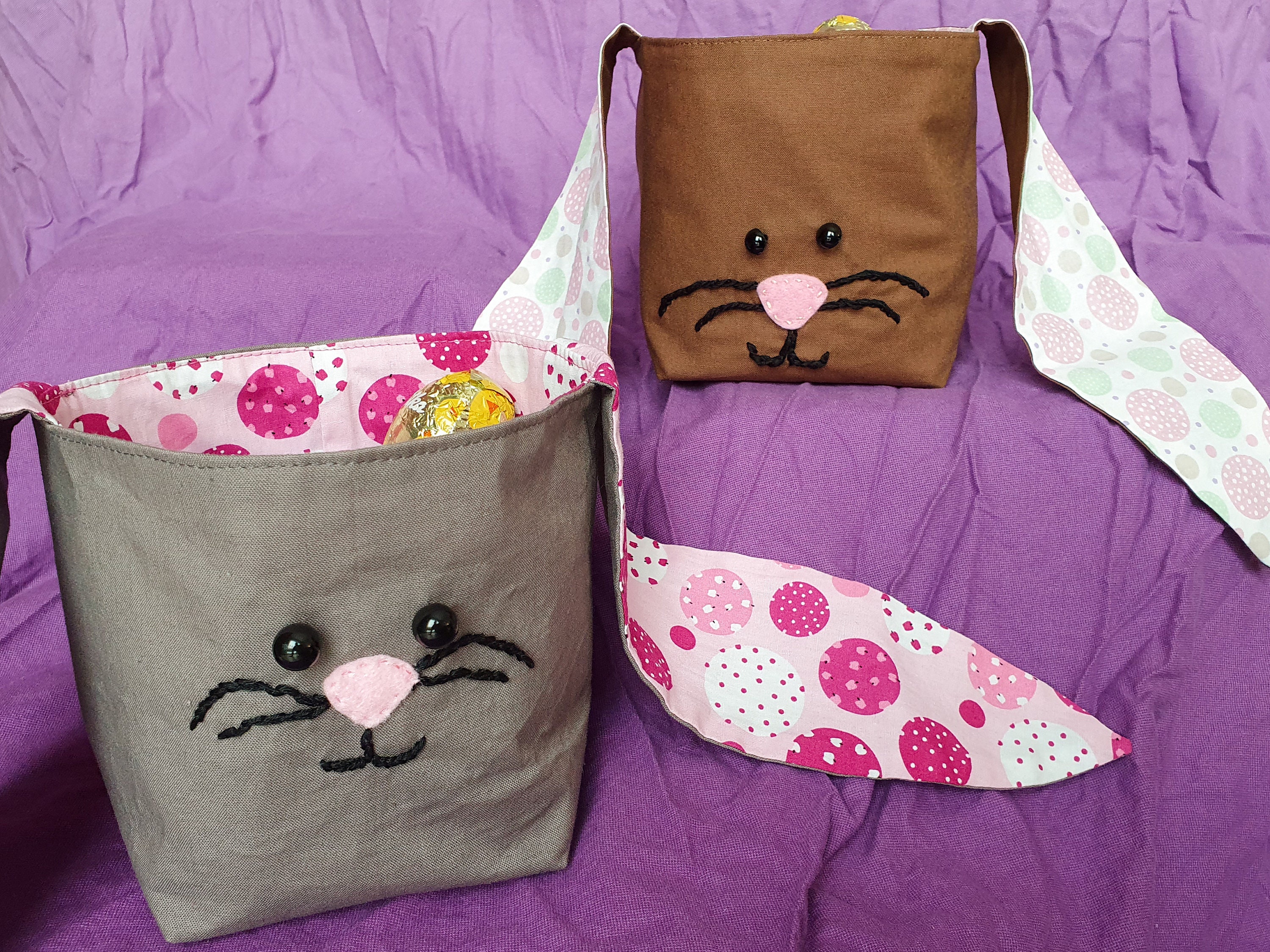 Bunny-shaped Easter Bag Sewing Pattern Children's Easter - Etsy