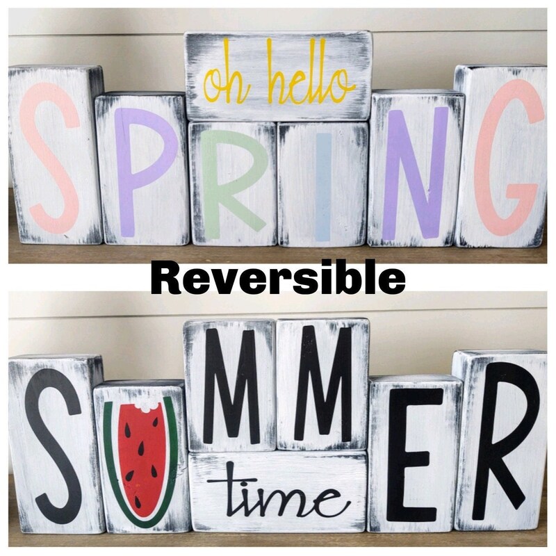 Reversible Blocks - Etsy