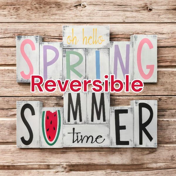 Reversible Blocks - Etsy