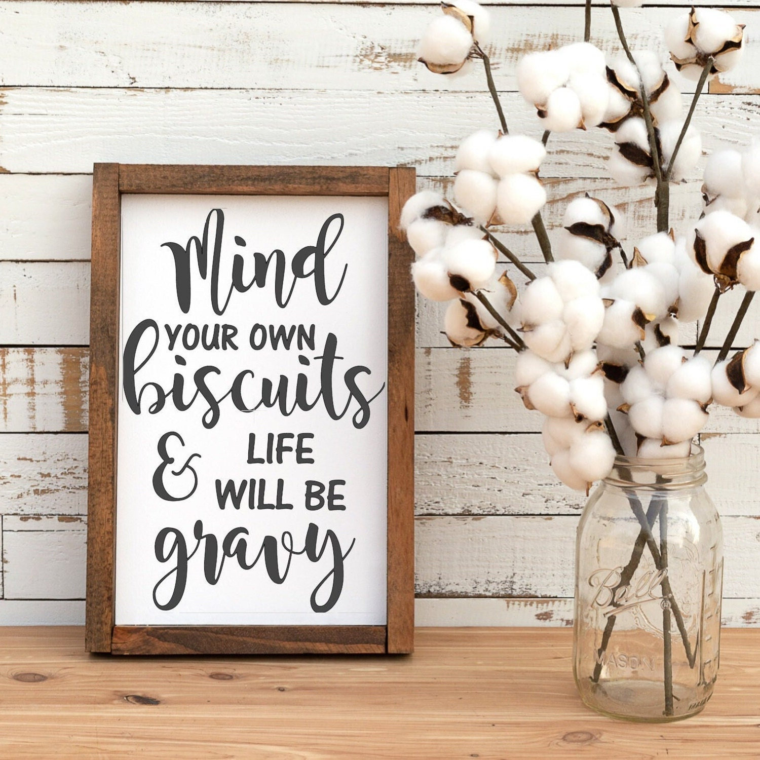 Mind Your Biscuits 11 X 14 Wood Sign - Etsy