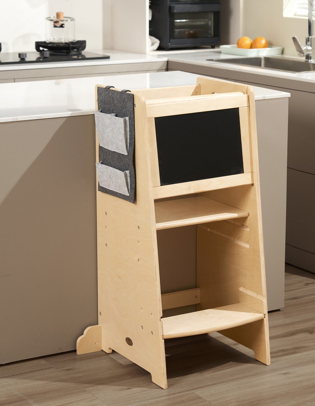 Montessori Kitchen Helper Tower, Toddler Kitchen Tower, Kids Learning ...