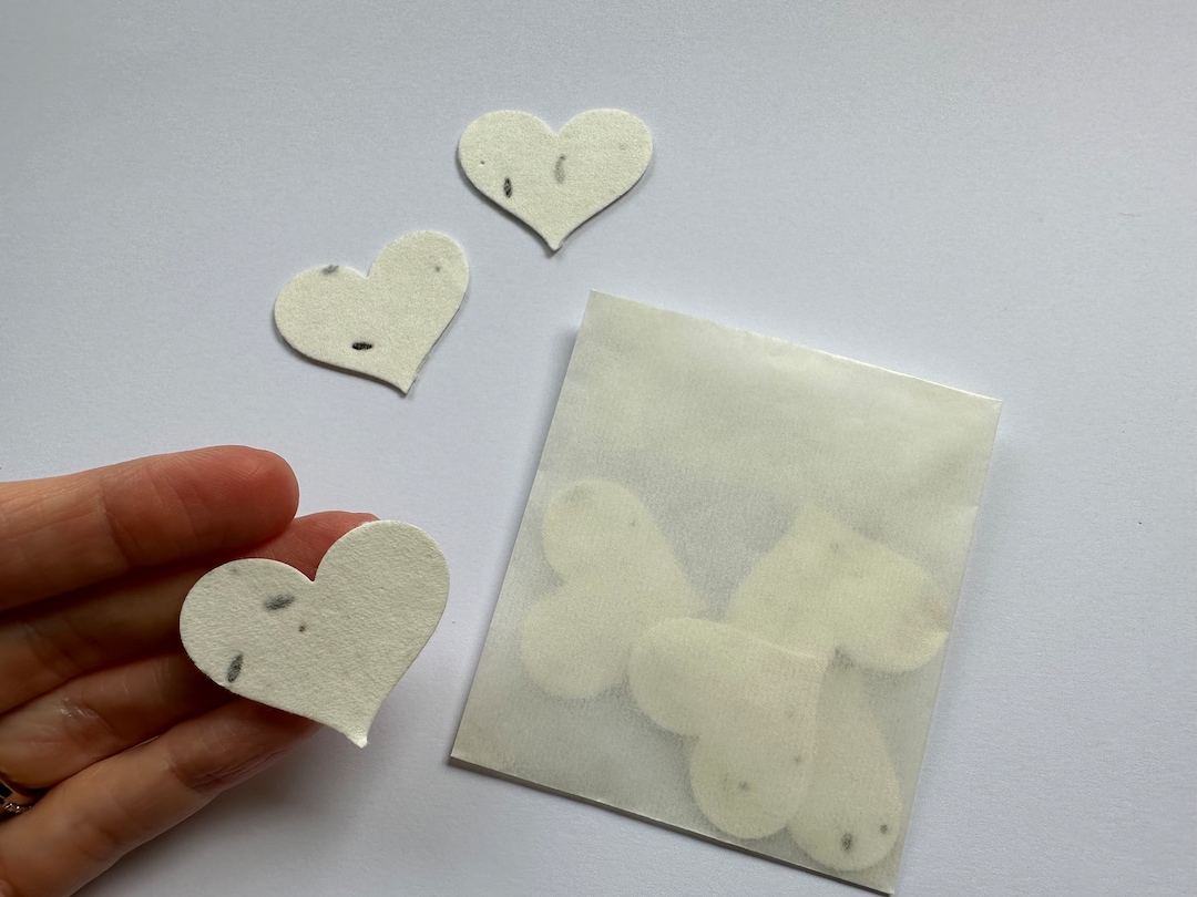 Paper Seed Hearts Packets, Wild Seed Flower, Plantable Hearts-paper ...