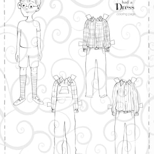 Printable Paper Doll - Instant Digital PDF Download (boy) - Etsy