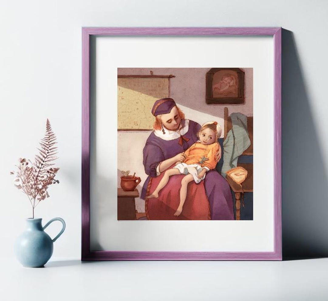 Sick Afternoon - Children's or Nursery Wall Art Print - Children's ...