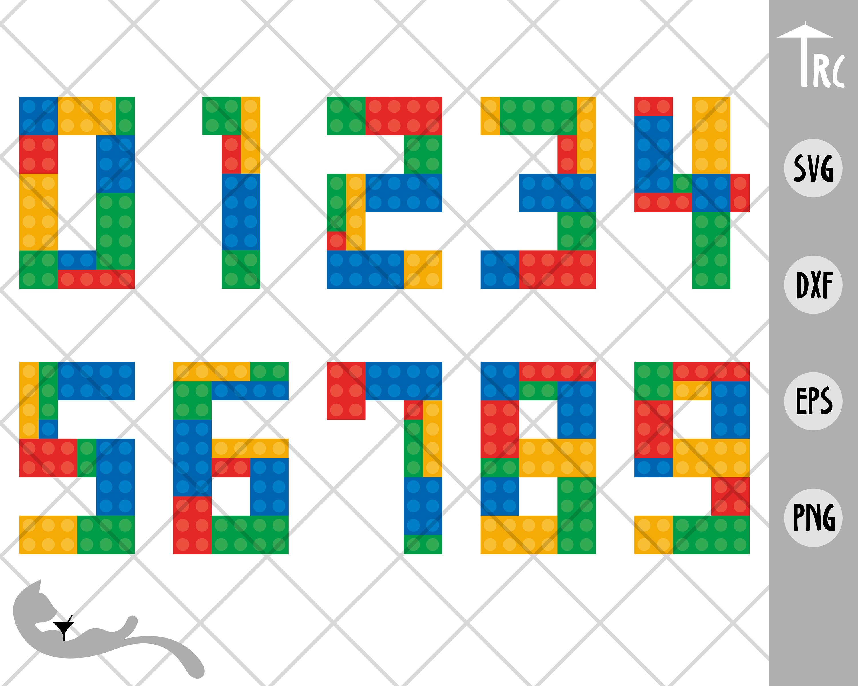 Number Blocks 6 Svg Cut File Layered Cutting File Number Blocks Svg