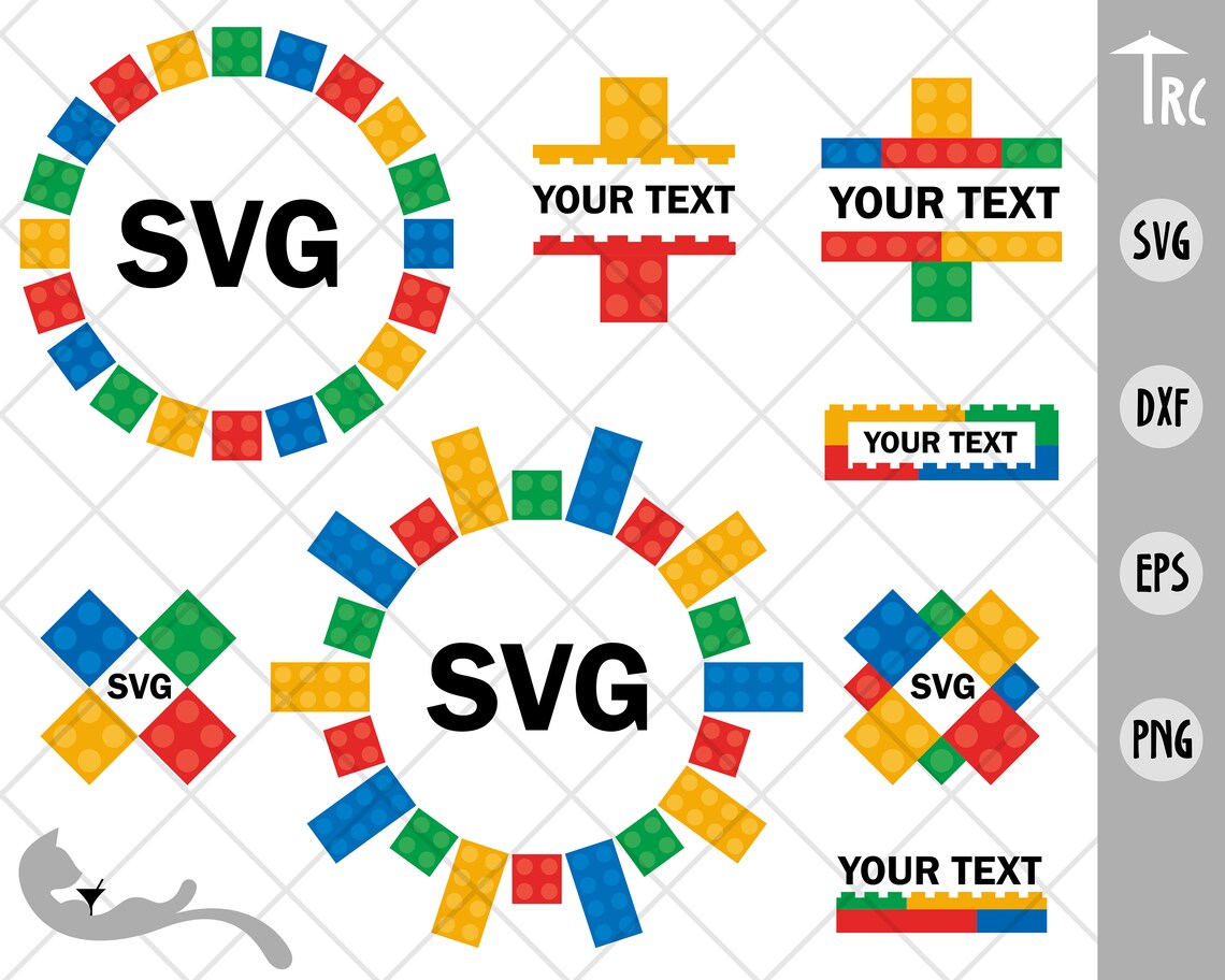 Block Monograms SVG. PNG. Cricut Cut Files, Layered. Also Great for ...