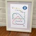 Chelsea Legends/eras Tube Map | A4 | Chelsea Print | Tube Map | Chelsea ...