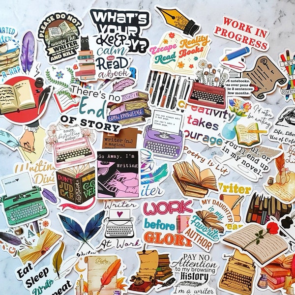 Writer Stickers - Etsy