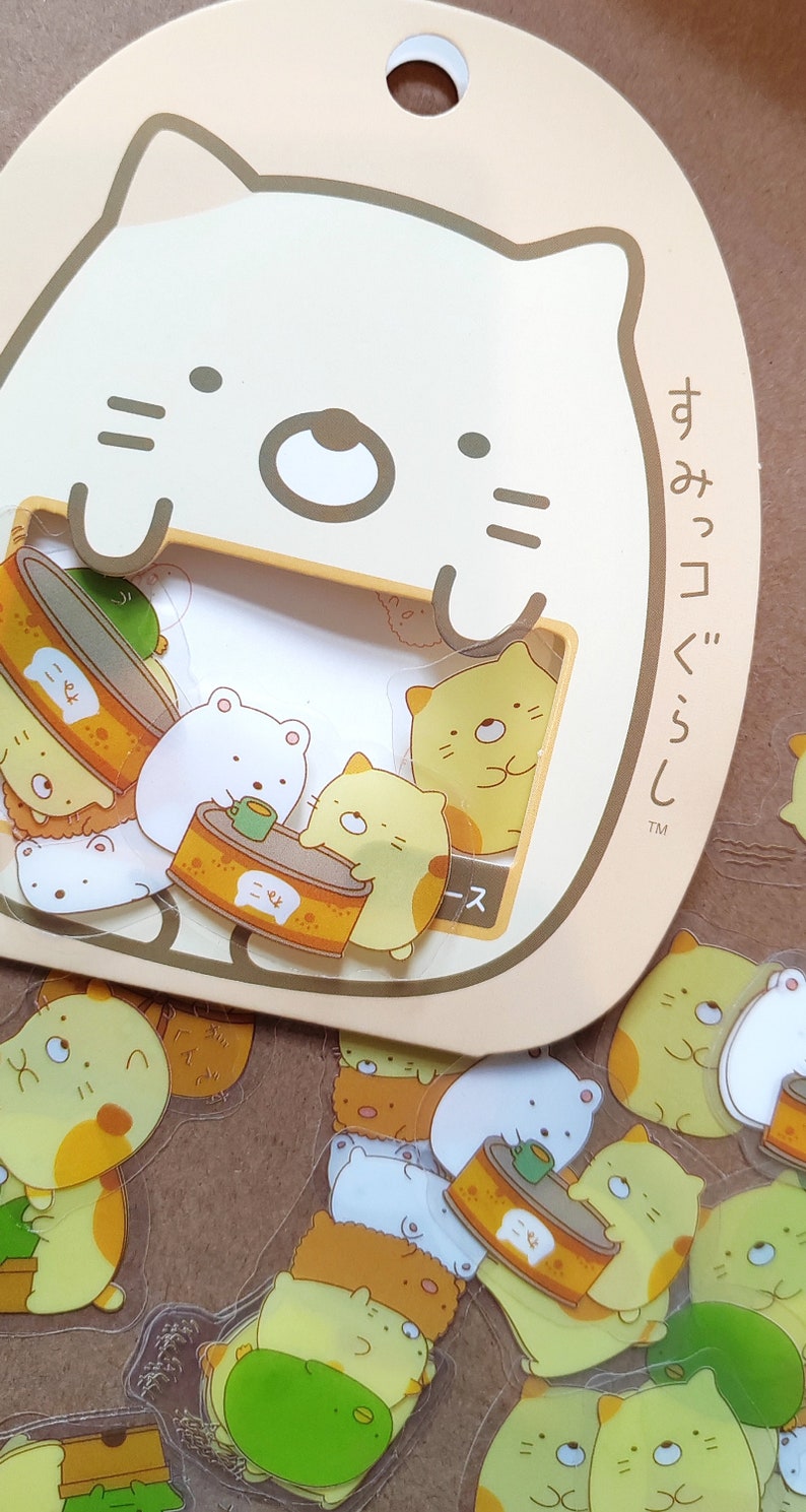 San-x Sumikko Gurashi Sticker Flakes,cute Animal Stickers, Japanese ...